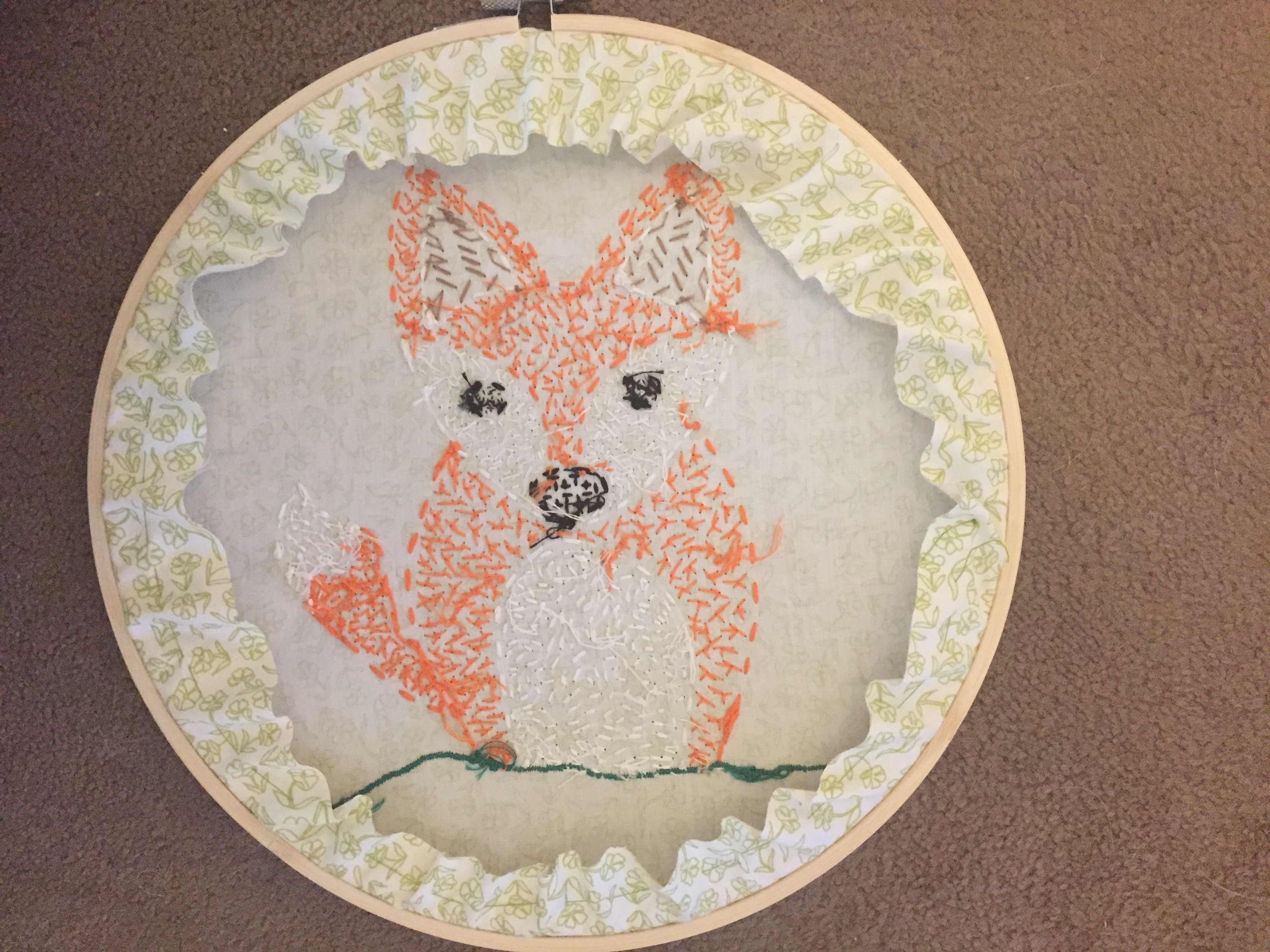 Sewing How To: Finishing A Completed Embroidery Hoop Project – Backing ...