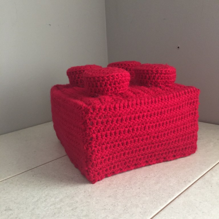 Crochet Giant Lego Brick Pattern: Four Dot Brick – HookStitchSew