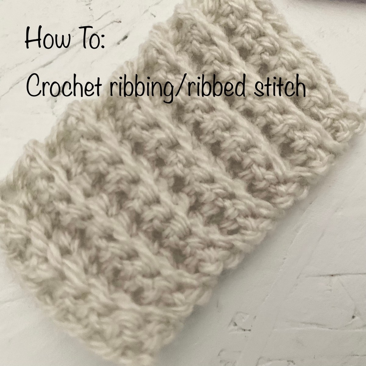 How To – Crochet Ribbing/Ribbed Stitch – HookStitchSew