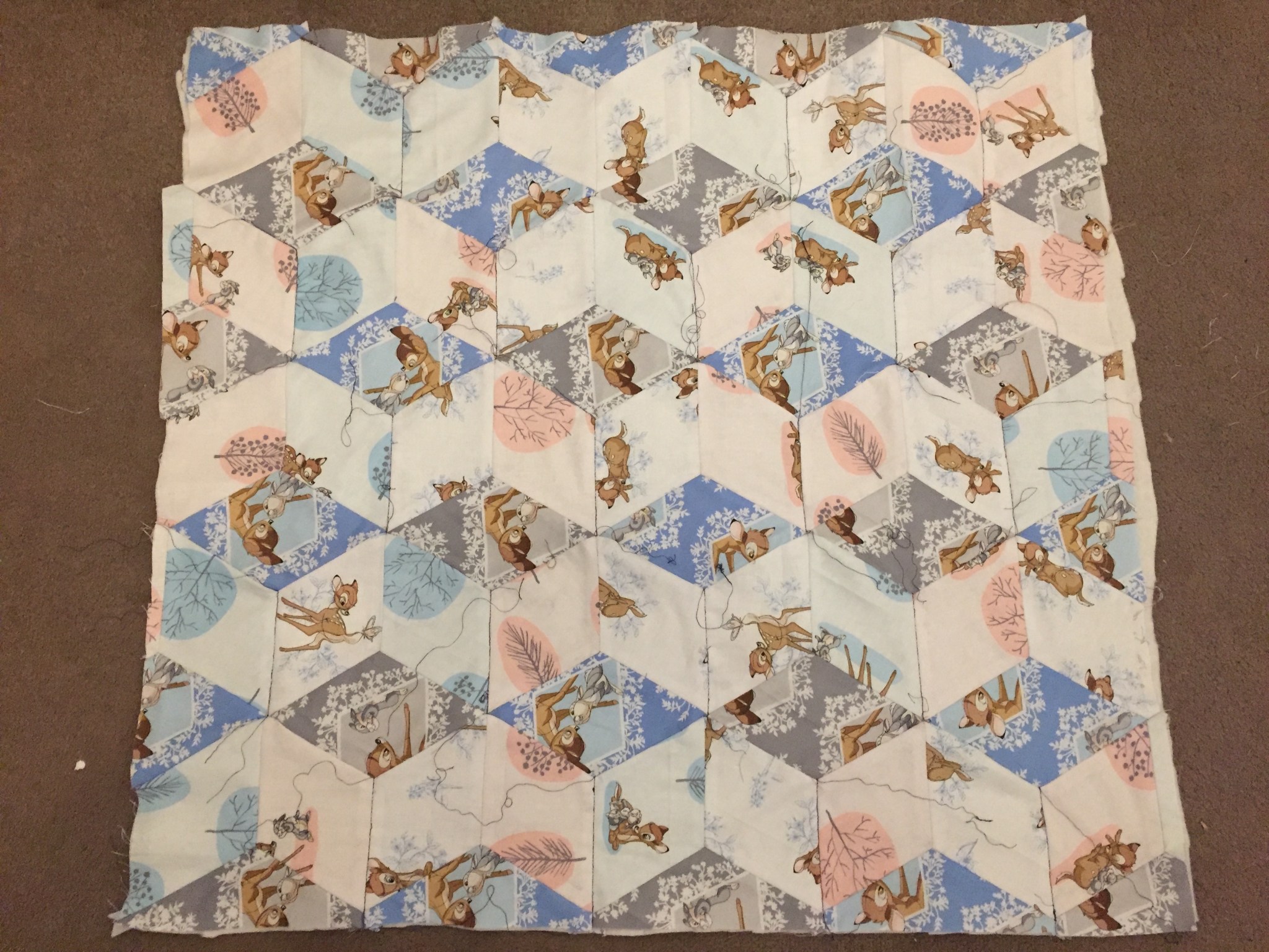 Sewing Tutorial: Mini Tumbling Blocks Quilt – HookStitchSew