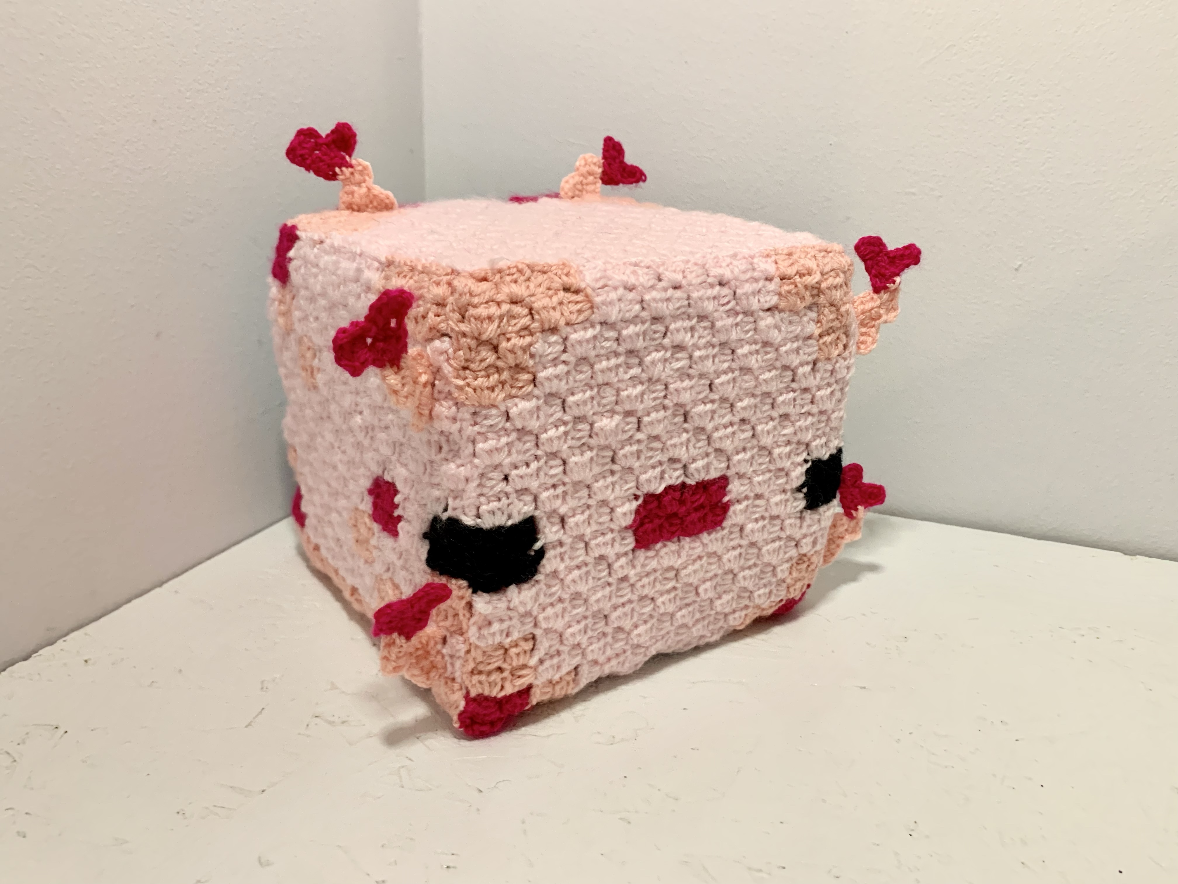 Minecraft Crochet Block Series: Part 10 -Axolotl Block Pattern ...