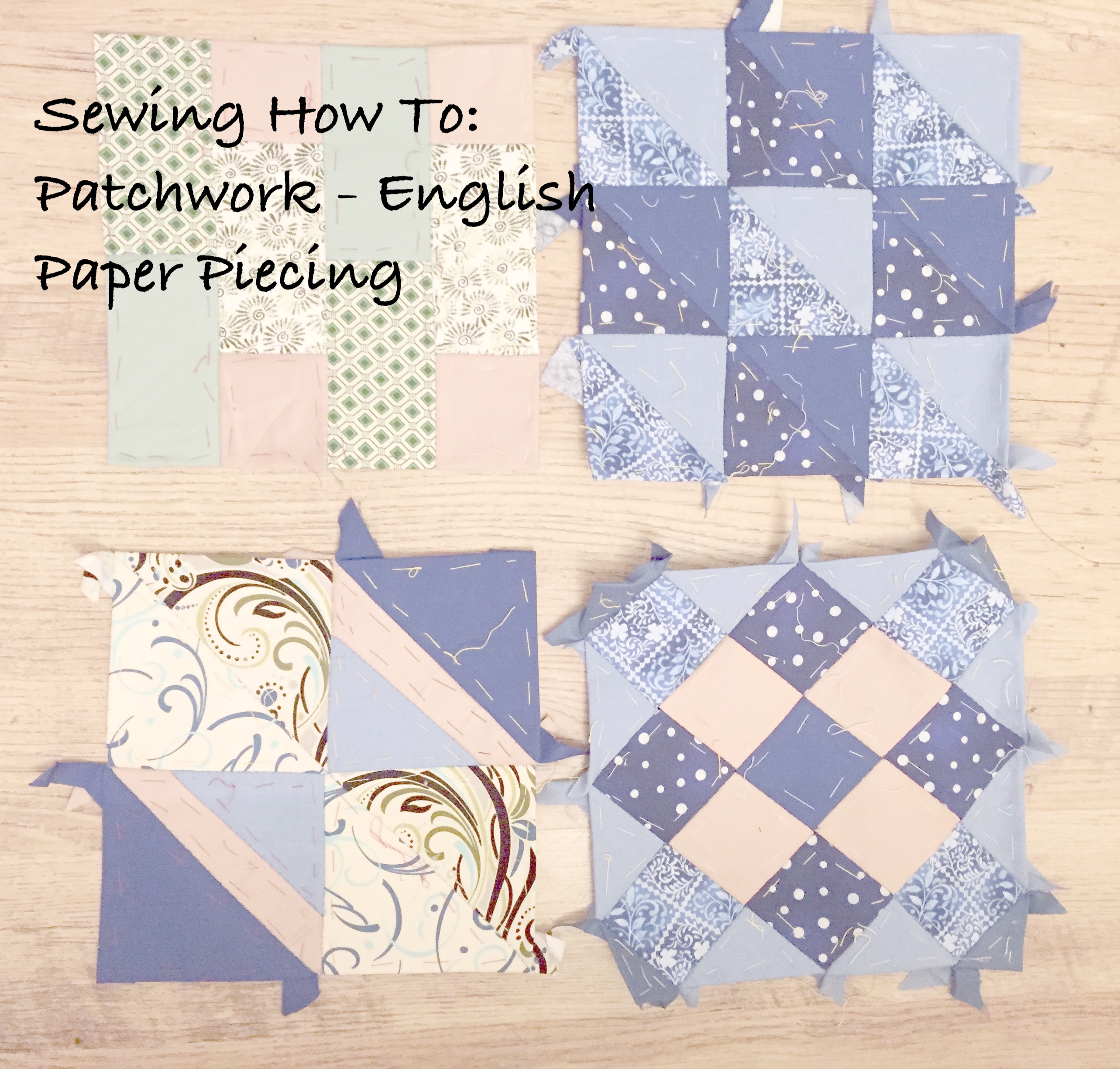 Sewing How To: Patchwork – English Paper Piecing – HookStitchSew