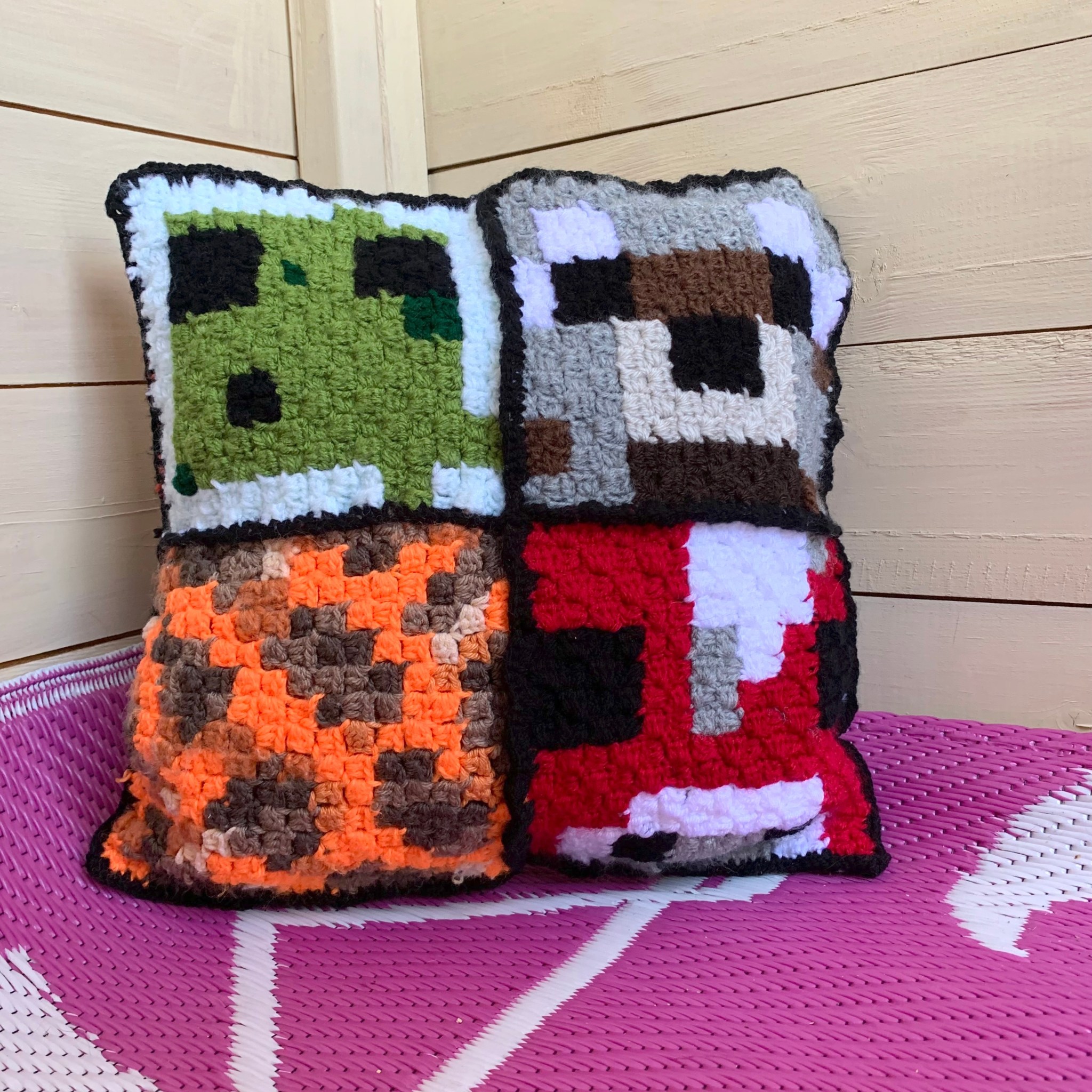 Minecraft Crochet Block Series: Crochet Corner To Corner Minecraft ...