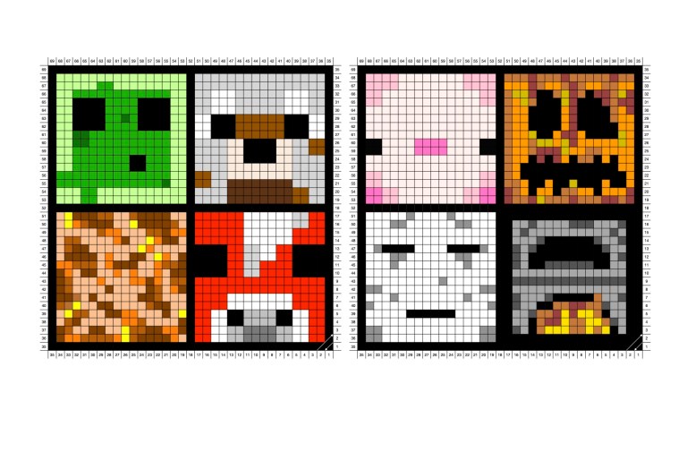 Minecraft Crochet Block Series: Crochet Corner To Corner Minecraft ...
